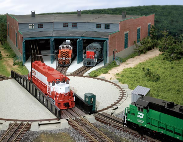 atlas 6904 roundhouse kit - BUILDINGS - O SCALE