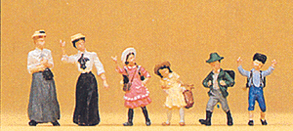 preiser 12194 1900's women and children - PREISER - FIGURES - HO SCALE