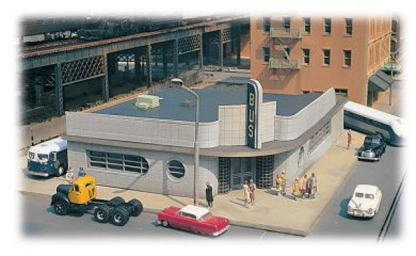 bachmann 88005 bus station - KITS - BUILDINGS - HO SCALE